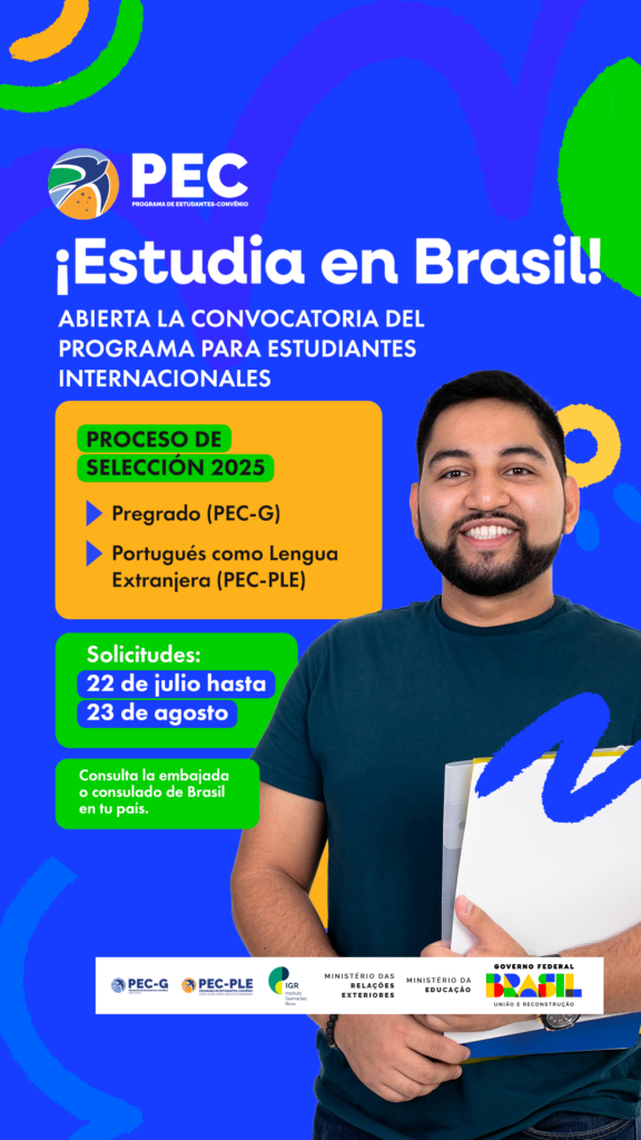 Abertas as Inscrições para os Editais – Seleção PEC-G e PEC-PLE 2025 ...