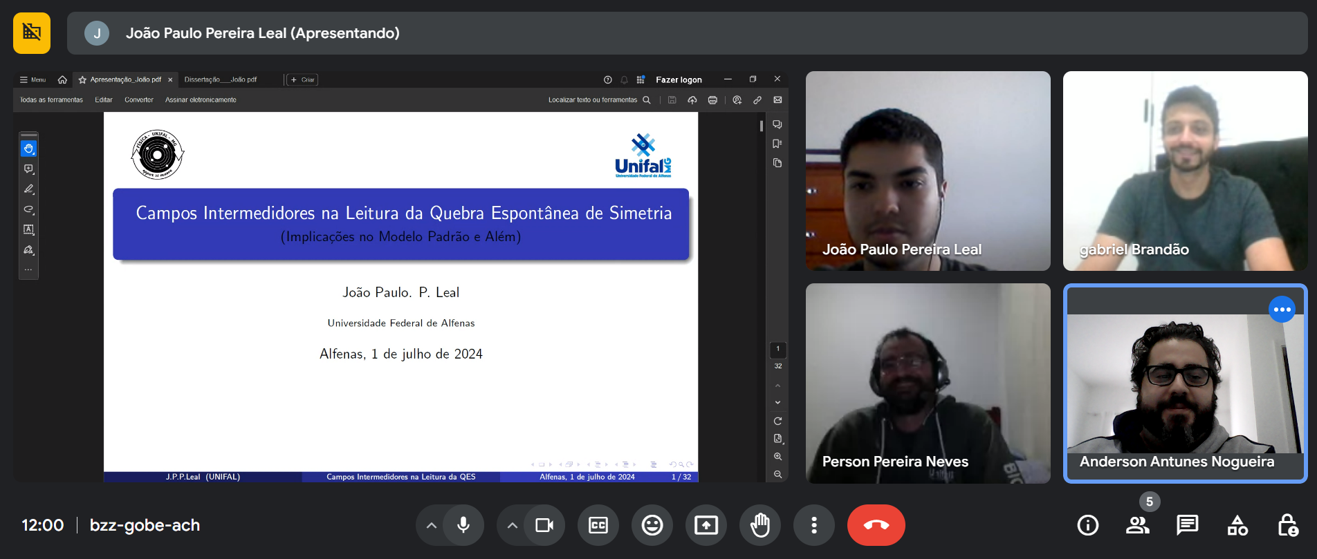 2024 TCC Apresentados – Licenciatura em Física