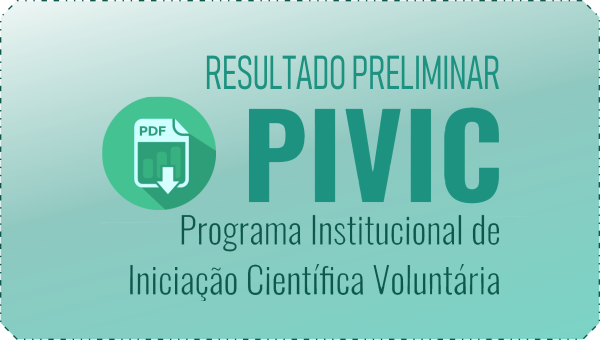 edital pivic resultado preliminar – UNIFAL-MG | Universidade Federal de ...