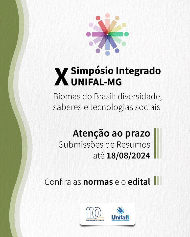 10º Simpósio Integrado da UNIFAL-MG – UNIFAL-MG | Universidade Federal ...